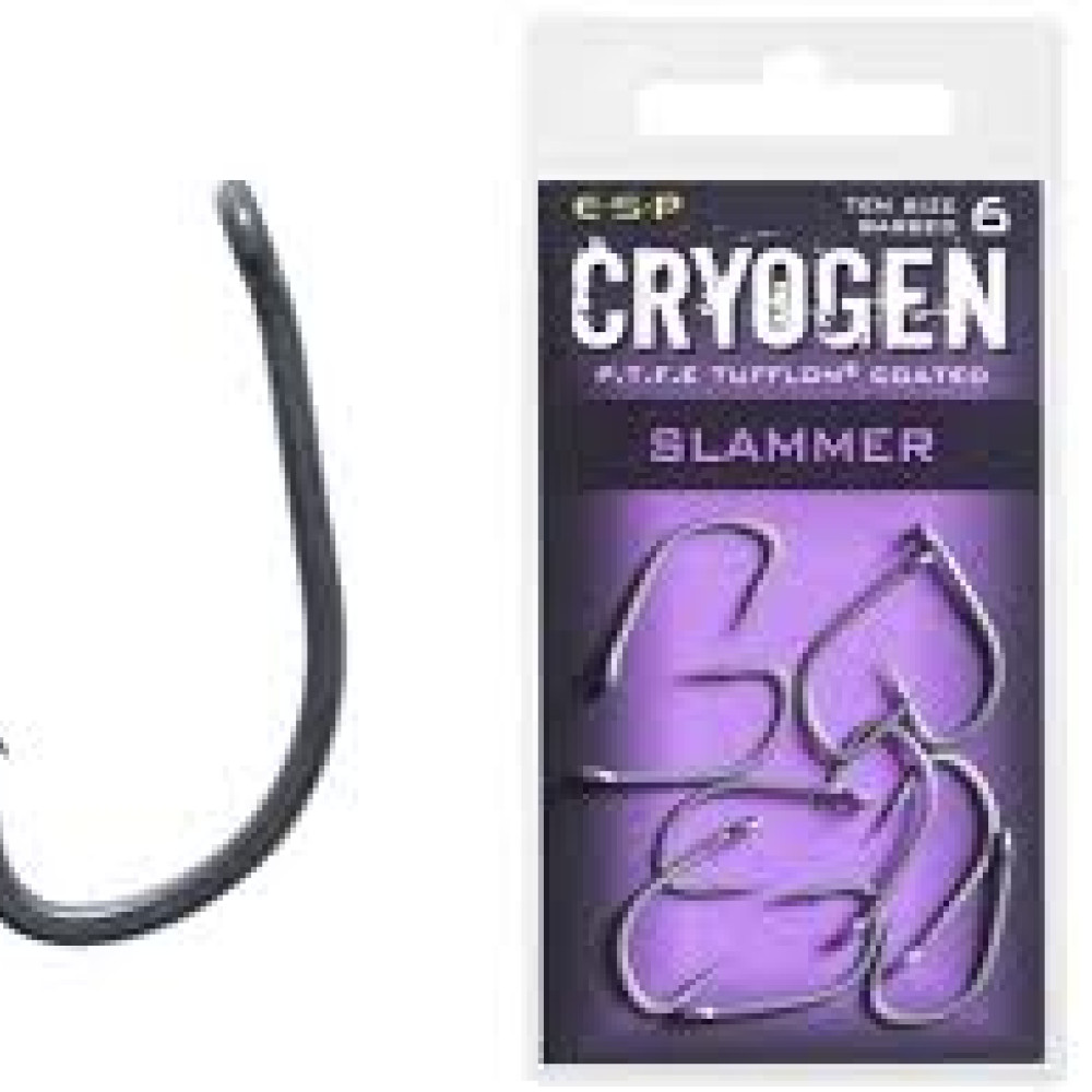 ESP Cryogen Slammer Barbless hooks | Ricks Rigz Carp Fishing Tackle