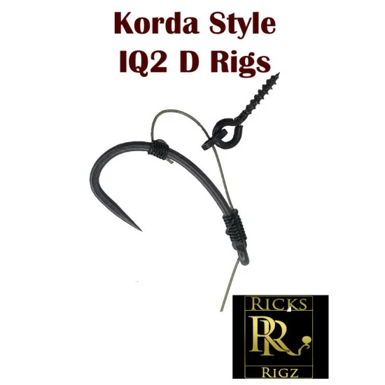 25 Ready Made Premium IQ D Rigs, IQ German Carp Rigs and Rig Box