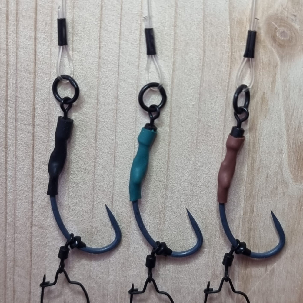 Maggot Clip Ronnie Rigs - professional Ready tied carp fishing rigs
