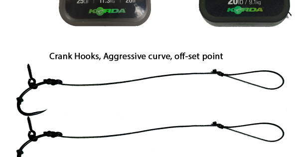 25 Ready Made Premium PVA Bag Carp Rigs and Rig Box Combo |Ready Tied ...